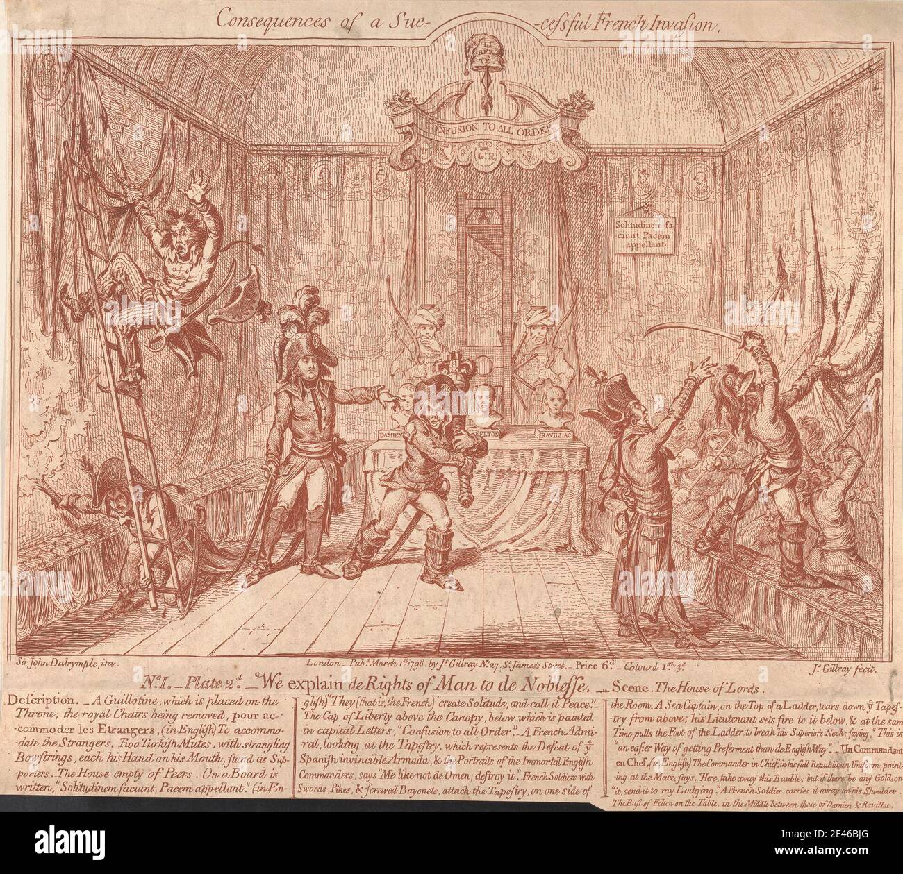 James Gillray, eighteenth century, 1757â€“1815, British, Consequences ...