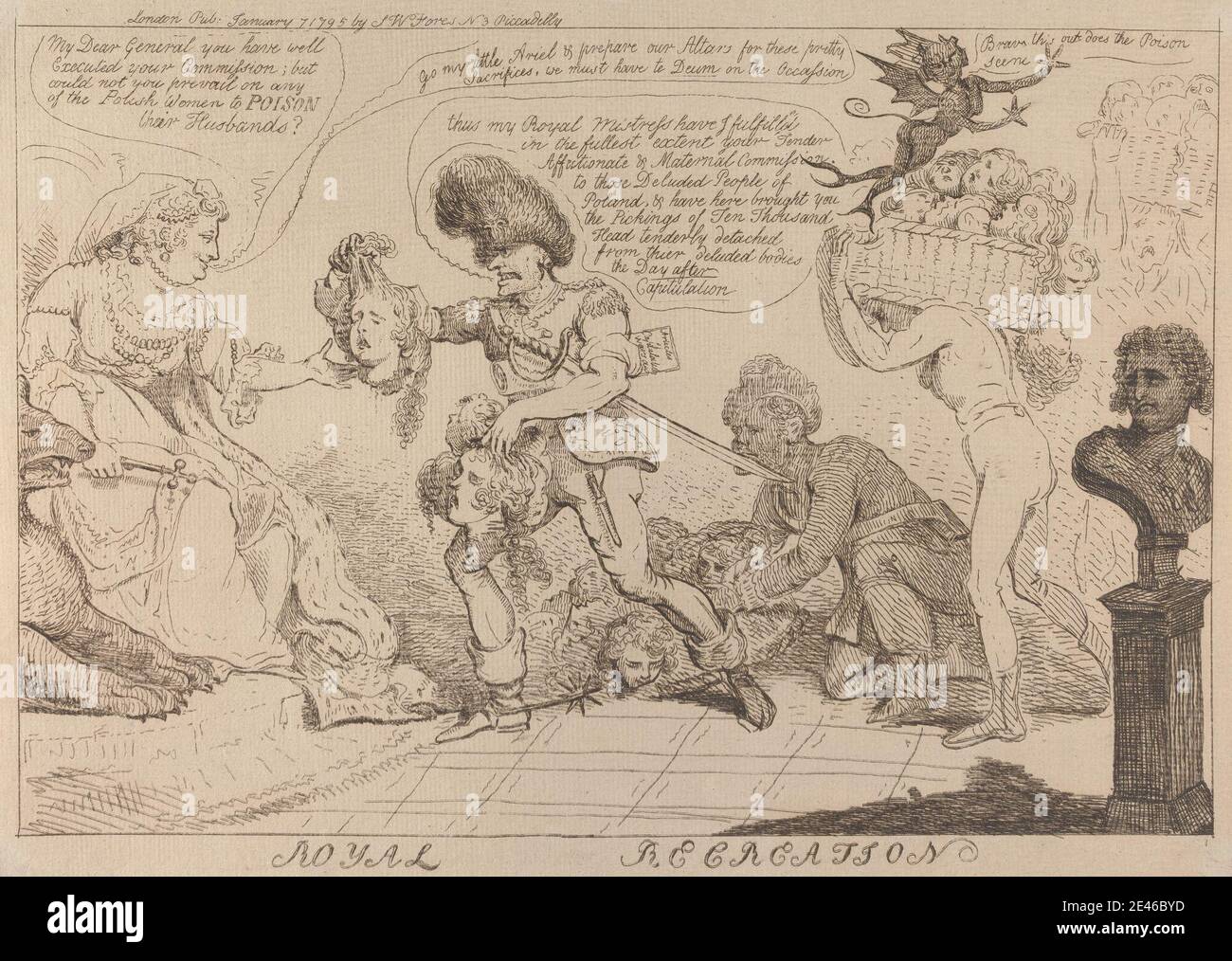 Isaac Cruikshank, 1756â€“1810, British, Royal Recreation, 1795. Etching ...