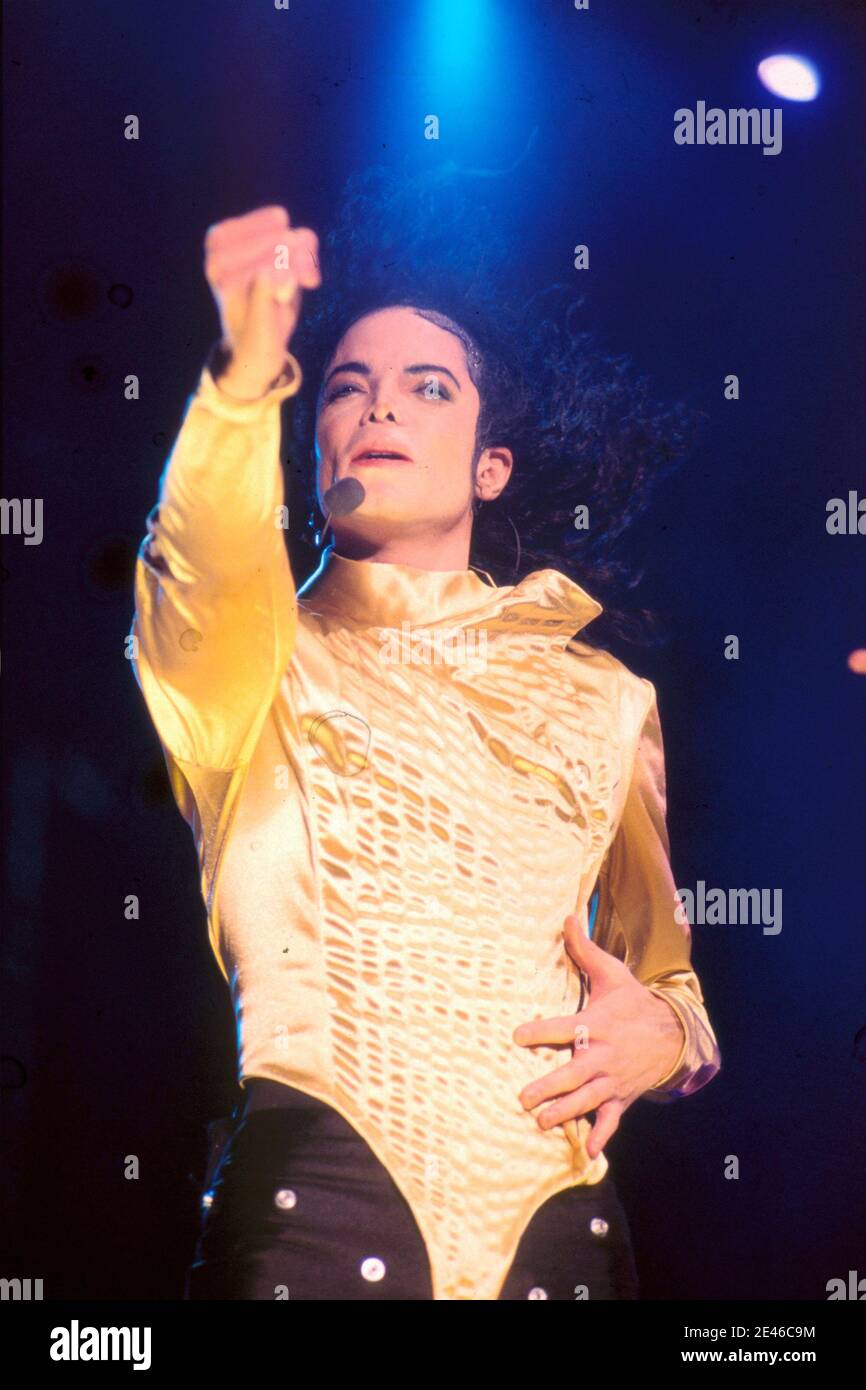 File picture of Michael Jackson performing live in Munich, Germany in ...
