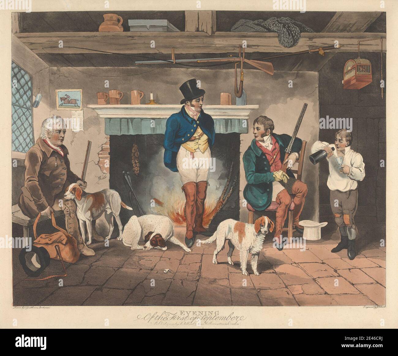 James Pollard, 1792â€“1867, British, Shooting [a pair]: 2. Evening of ...