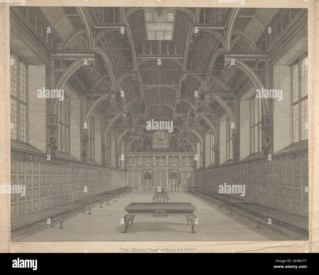 James Peller Malcolm, 1767â€“1815, American, The Middle Temple Hall ...