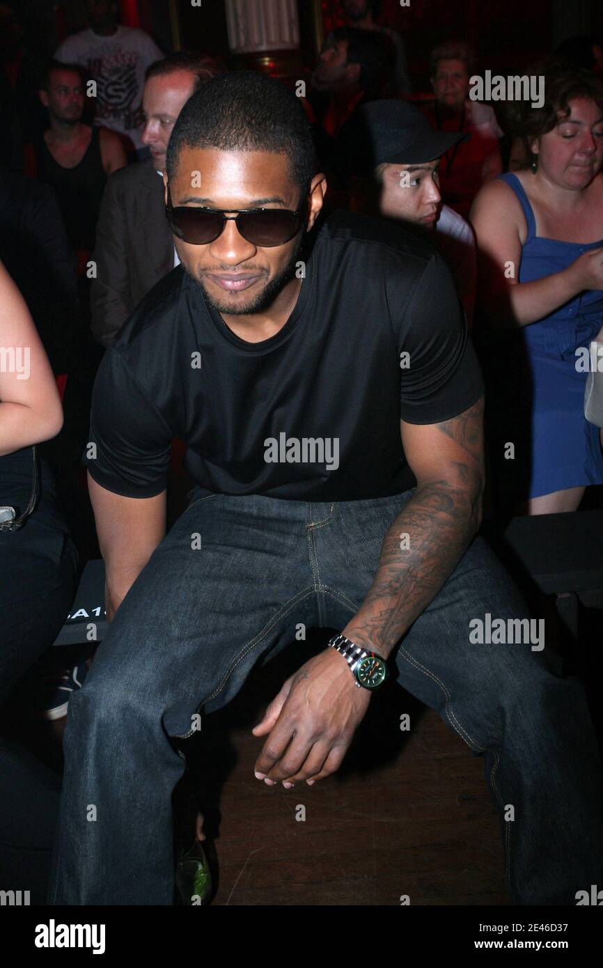 Singer and actor Usher attends Lanvin men's 2009-2010 spring-summer ...