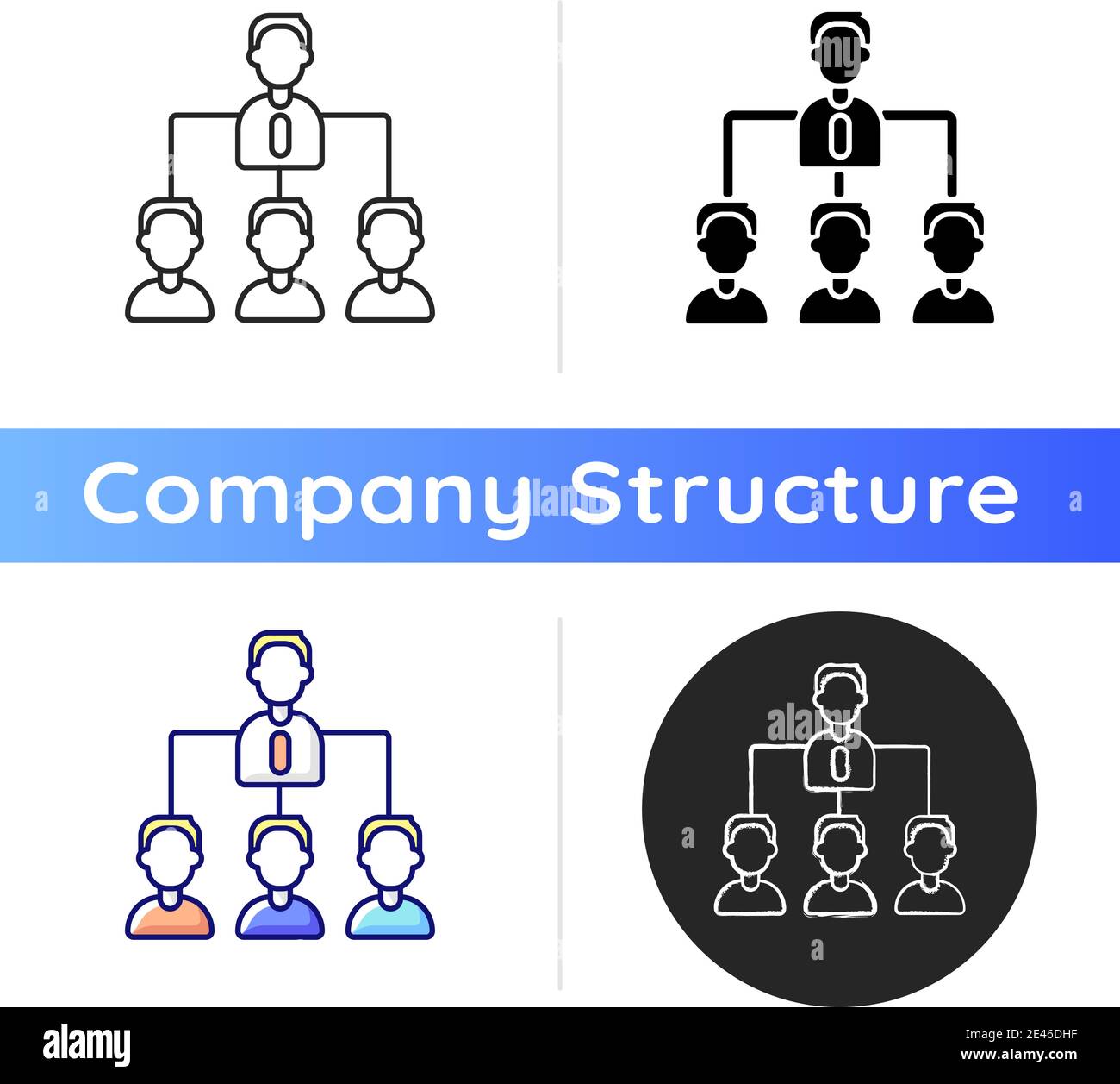 Traditional company structure icon Stock Vector Image & Art - Alamy