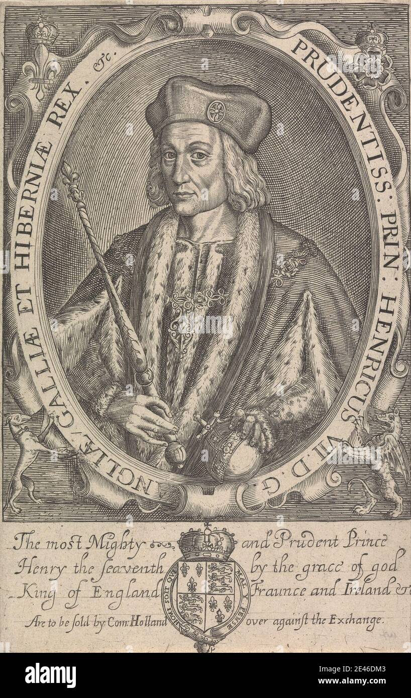 Attributed to Renold Elstrack, 1570â€“1625(?), British, Henry VII, 1618 ...