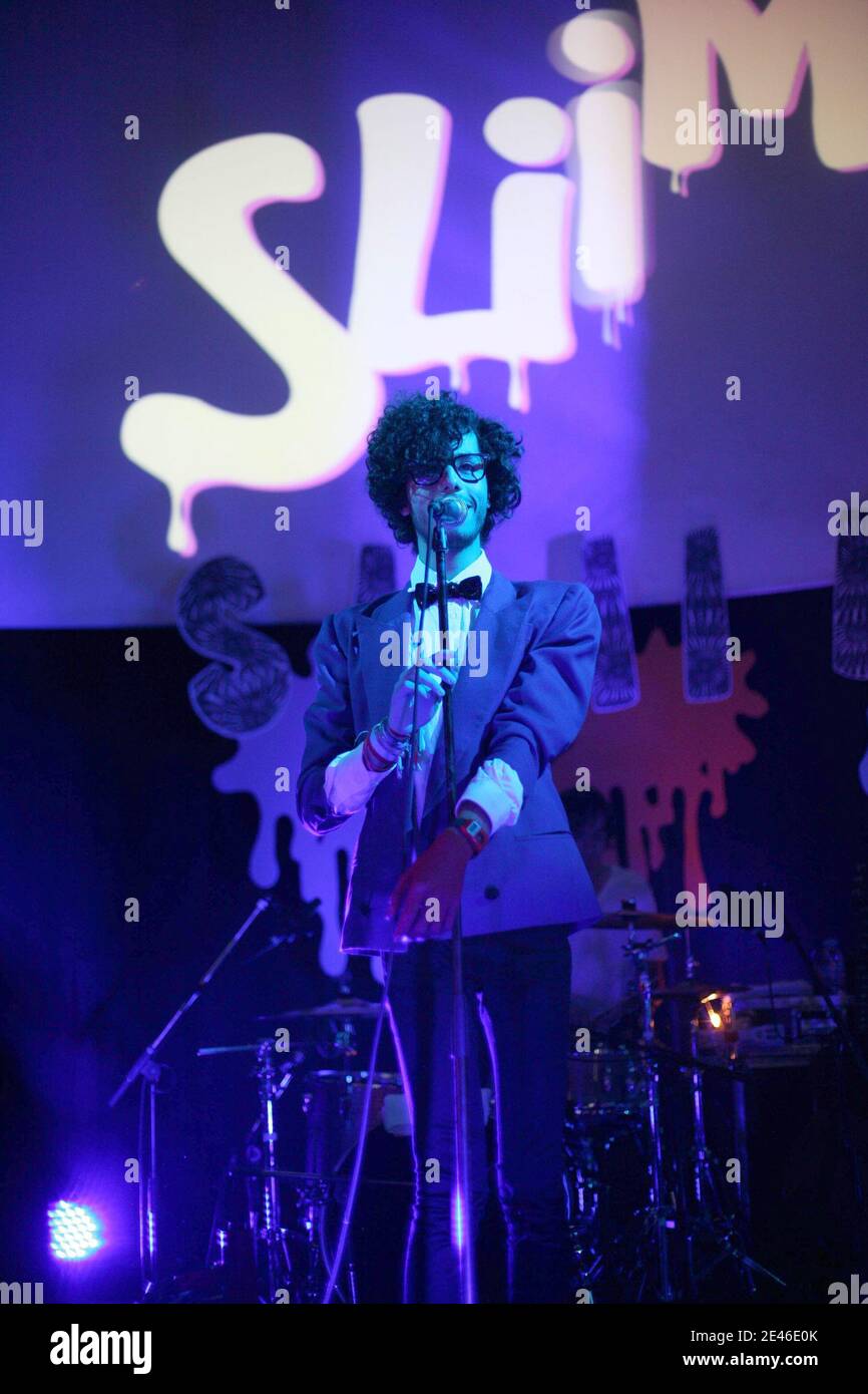 Singer Sliimy perfoms at the club 'VIP Room' in Paris, France, on Juin ...
