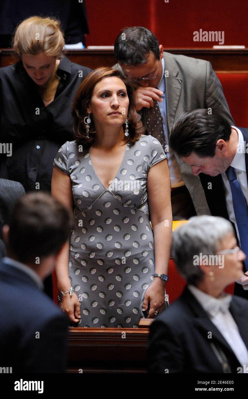 French Junior minister for the elderly Nora Berra attends weekly ...
