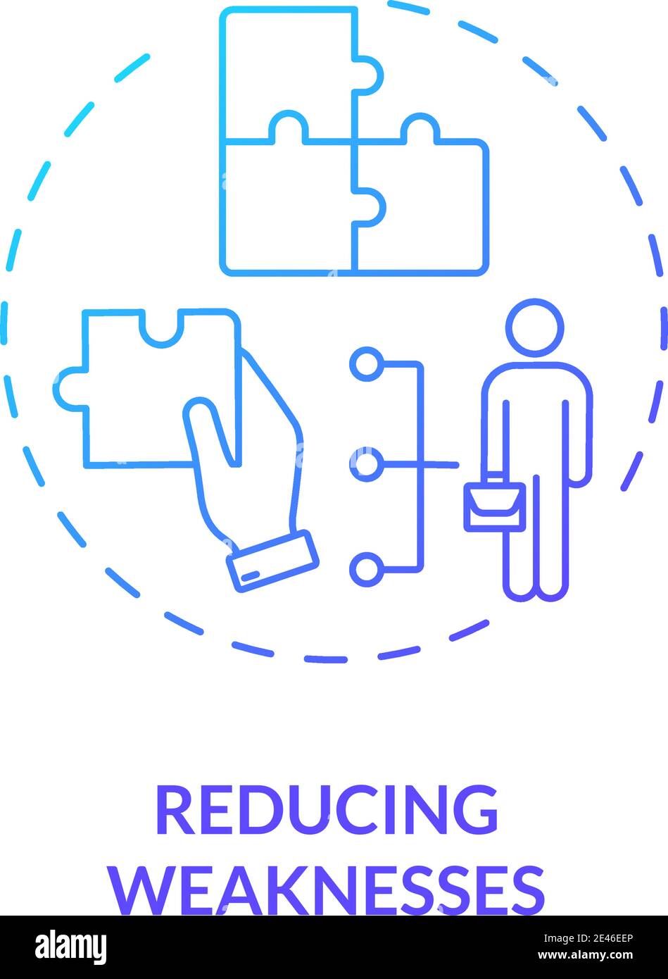 Reducing weakness concept icon Stock Vector Image & Art - Alamy