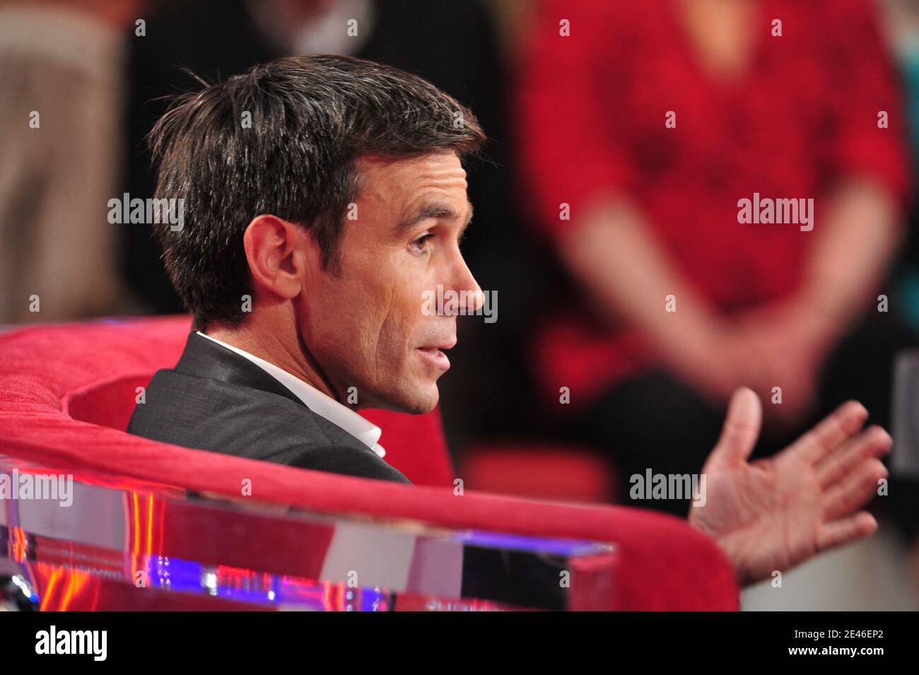 David Pujadas at the taping of Vivement Dimanche on April 22, 2009 in ...