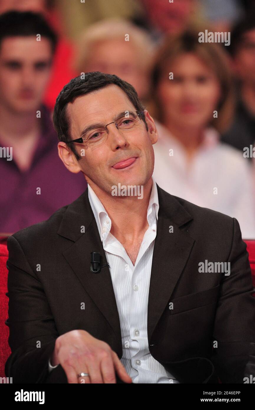 Francis Letellier at the taping of Vivement Dimanche on April 22, 2009 ...