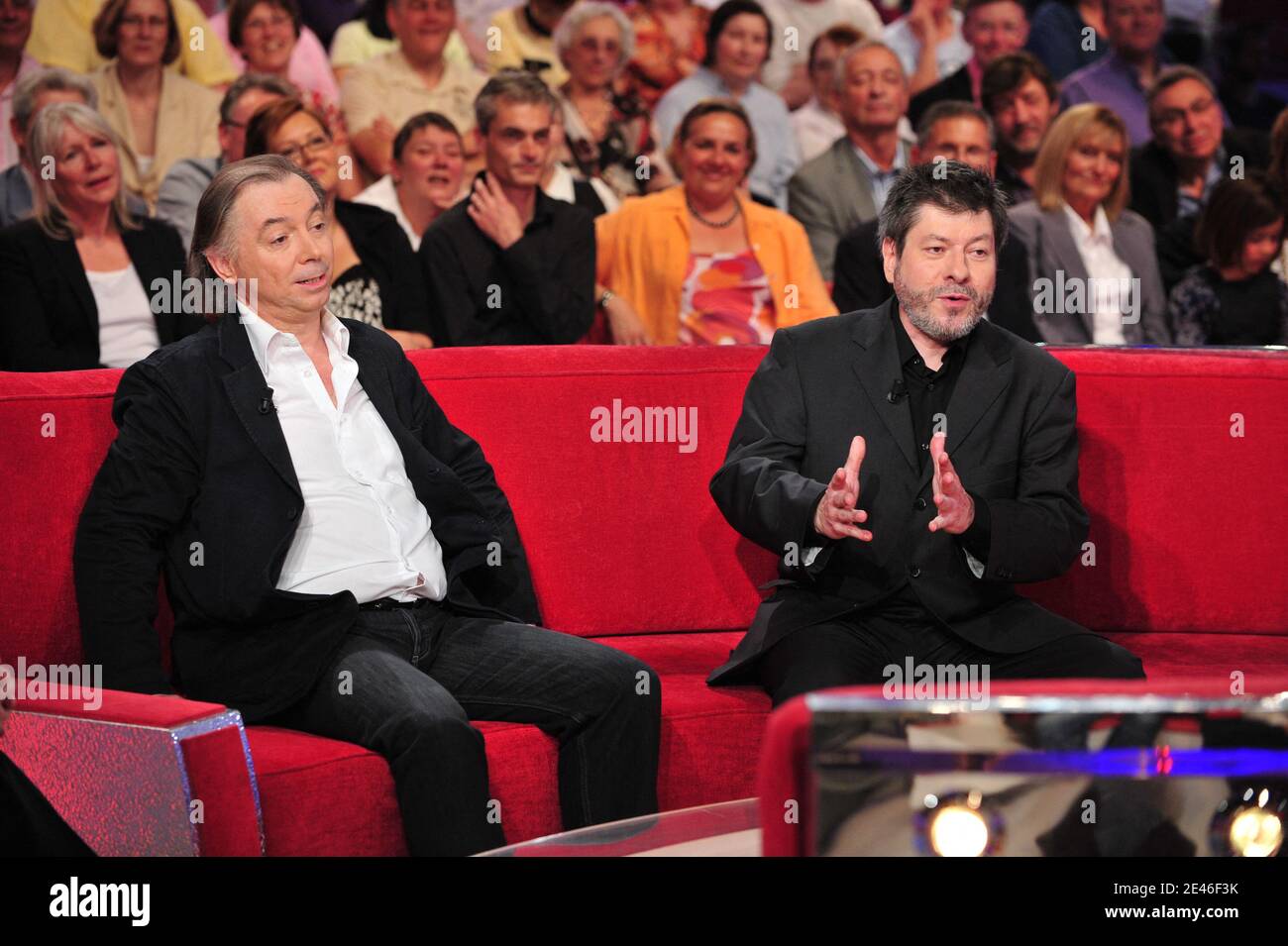 Philippe Chevallier ET Regis Laspales lors de l'enregistrement de l ...