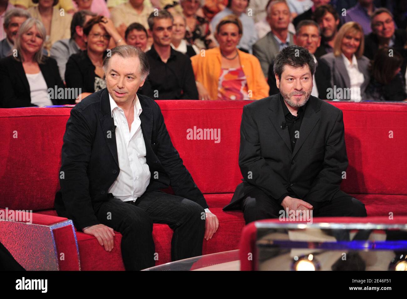 Philippe Chevallier ET Regis Laspales lors de l'enregistrement de l ...