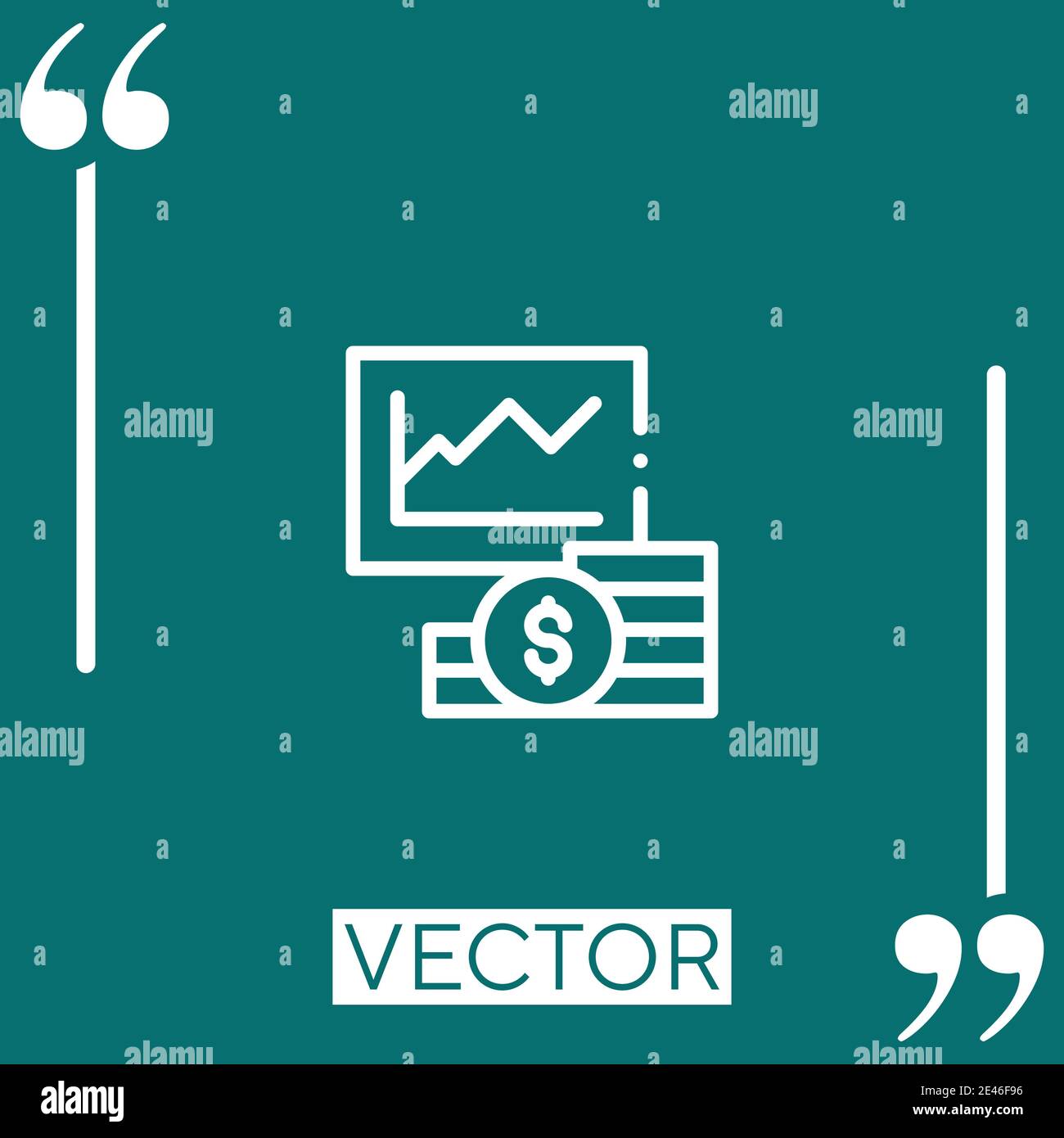 increase vector icon Linear icon. Editable stroke line Stock Vector ...