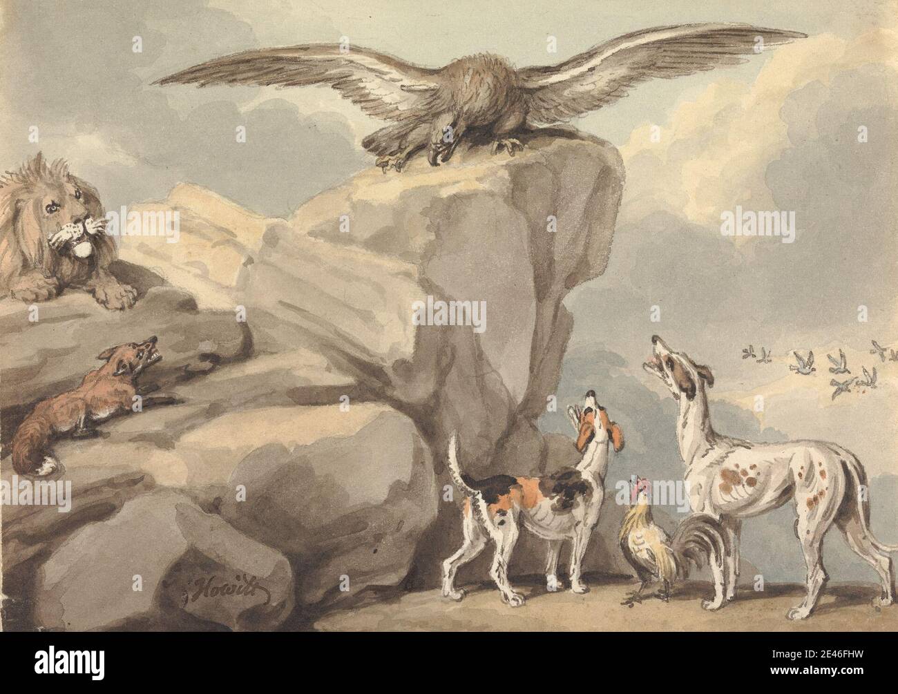 Aesop's fables fox hi-res stock photography and images - Alamy