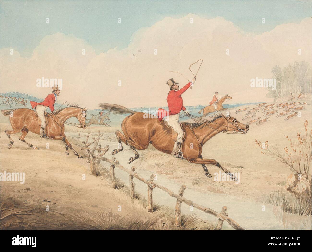 Henry Thomas Alken, 1785â€“1851, British, Jumping a Low Rail and a ...