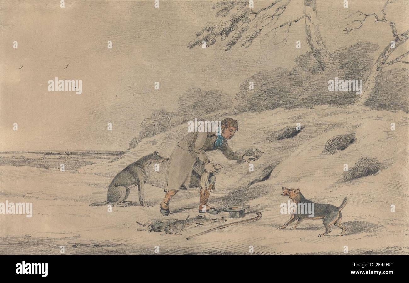 Samuel Alken, 1756â€“1815, British, Ferreting, undated. Graphite and ...