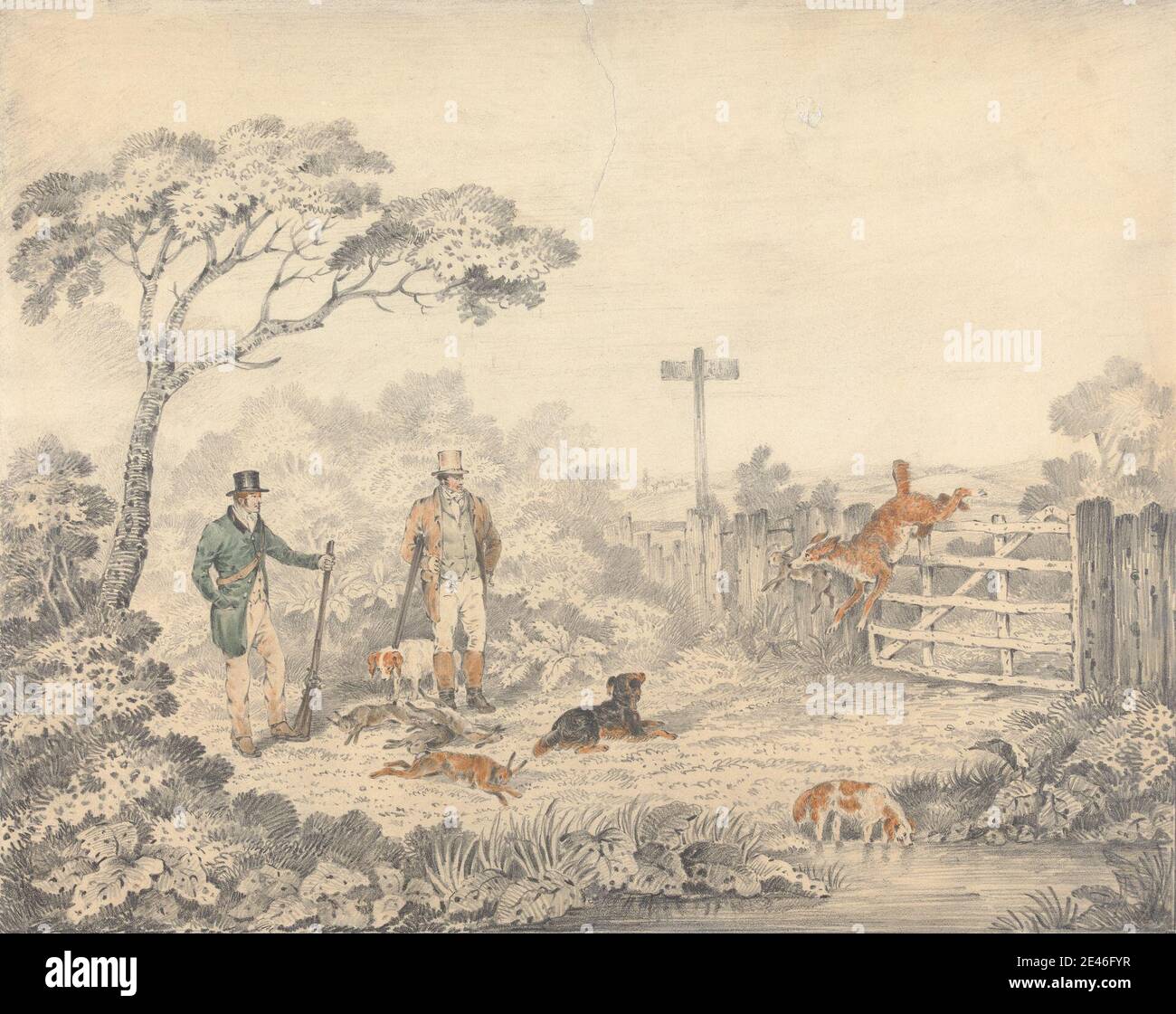 Edwin Gill, active 1810, died 1868, Retrieving a Rabbit, undated ...