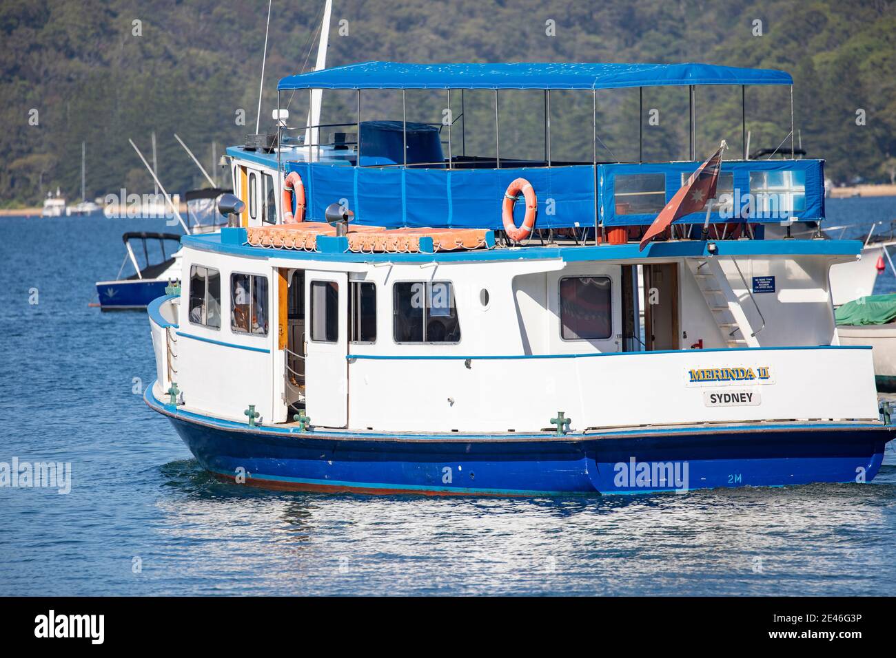 Palm Beach ferry boat on Pittwater in Sydney,NSW,Australia Stock Photo ...