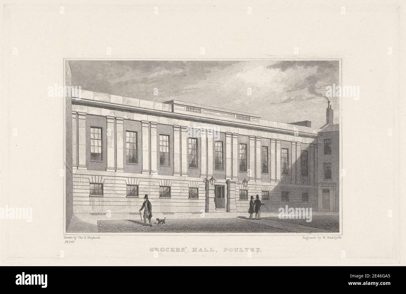 William Radclyffe, 1780â€“1855, British, Grocers Hall, Poultry ...