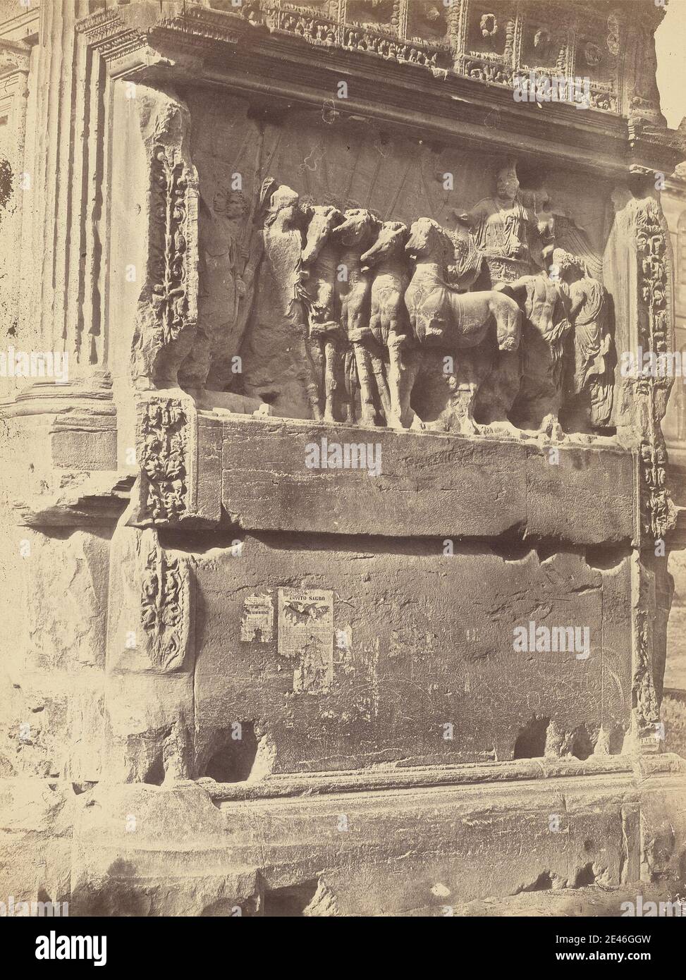 Robert MacPherson, 1811â€“1872, British, Bas-relief of the Biga, Arch ...