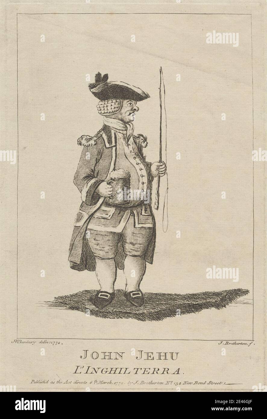 Print made by James Bretherton, ca. 1730â€“1806, British, John Jehu L ...