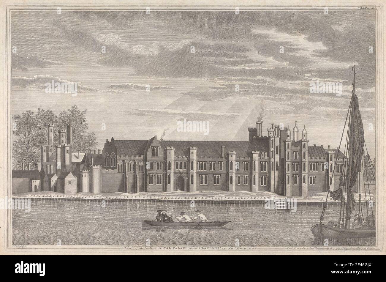 James Basire, 1769â€“1822, British, A View of the Ancient Royal Palace ...