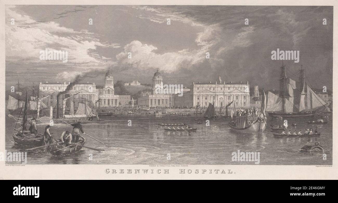Frederick James Havell, 1801â€“1840, British, Greenwich Hospital ...