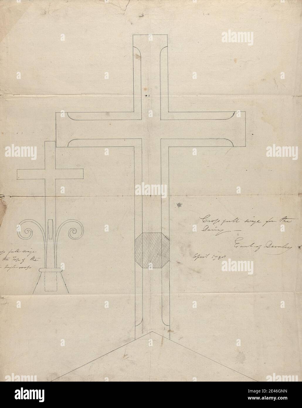 James Wyatt, 1746â€“1813, British, Cobham Hall, Kent: Full Size Drawing ...
