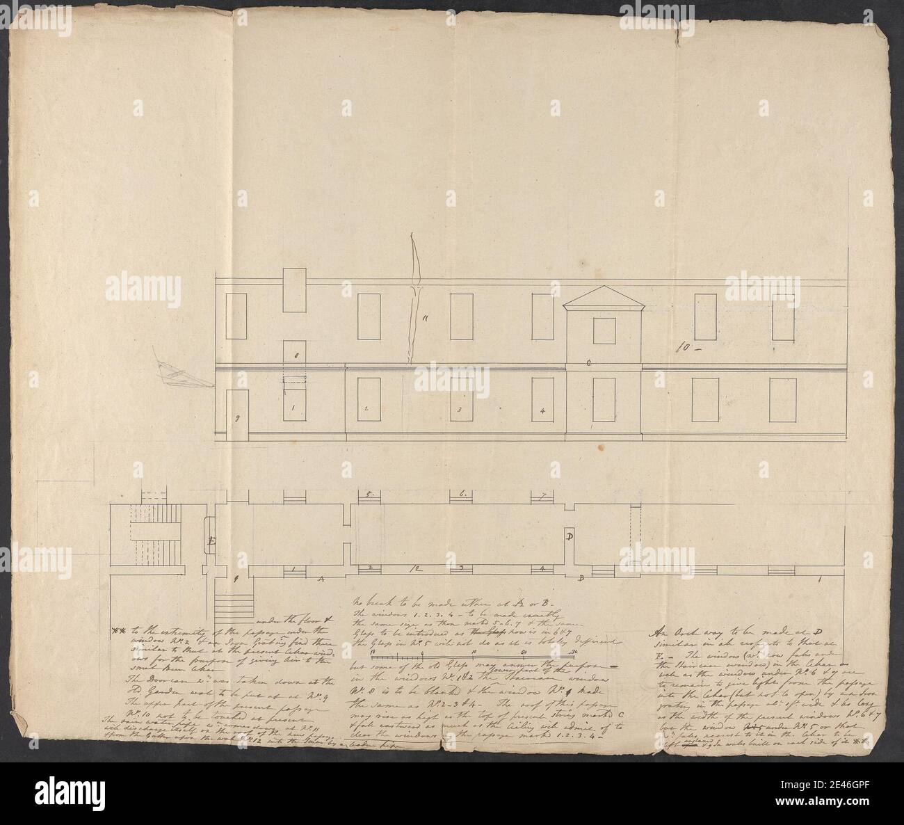 James Wyatt, 1746â€“1813, British, Cobham Hall, Kent: New Passage by ...