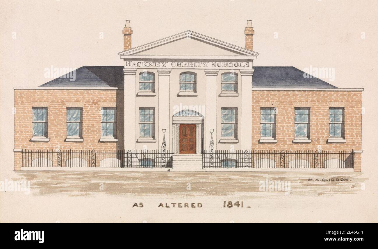 M. A. Gliddon, active 1840, British, Hackney Charity Schools, 1841 ...