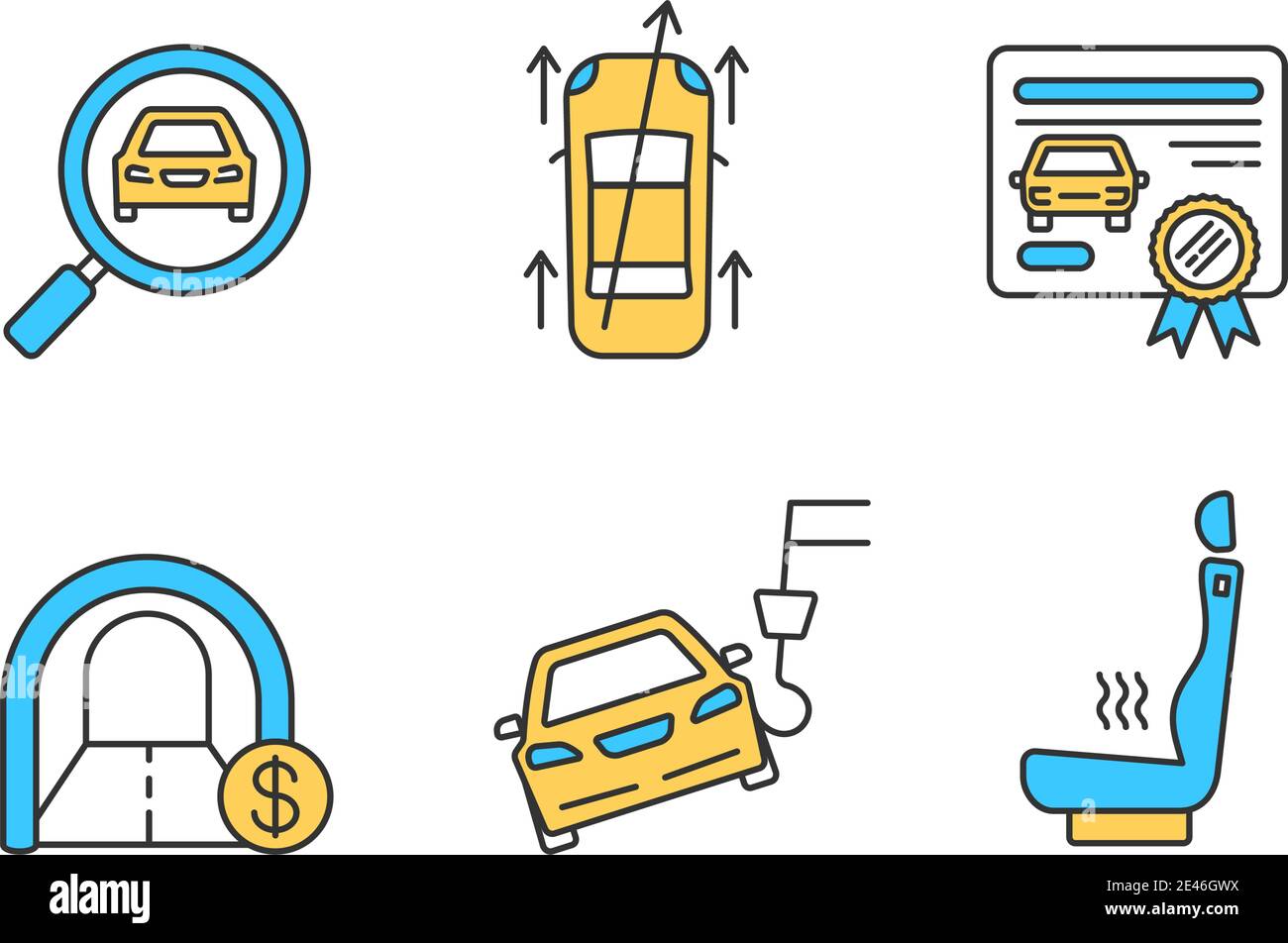 Car test tunnel Stock Vector Images - Alamy