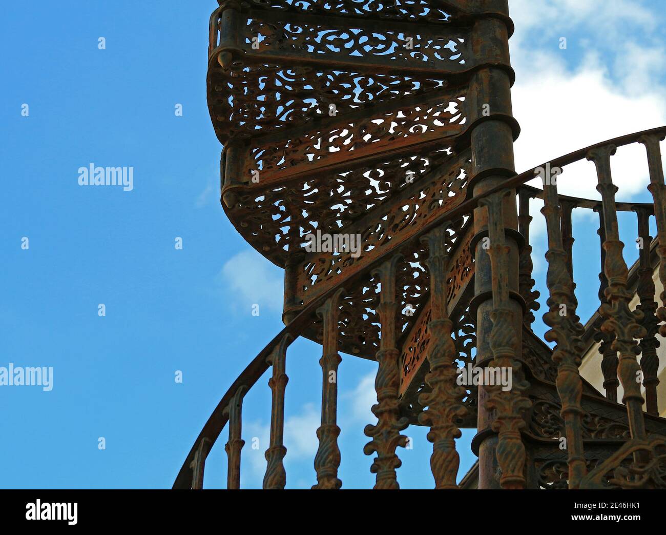 Rusting iron handrail hi-res stock photography and images - Alamy