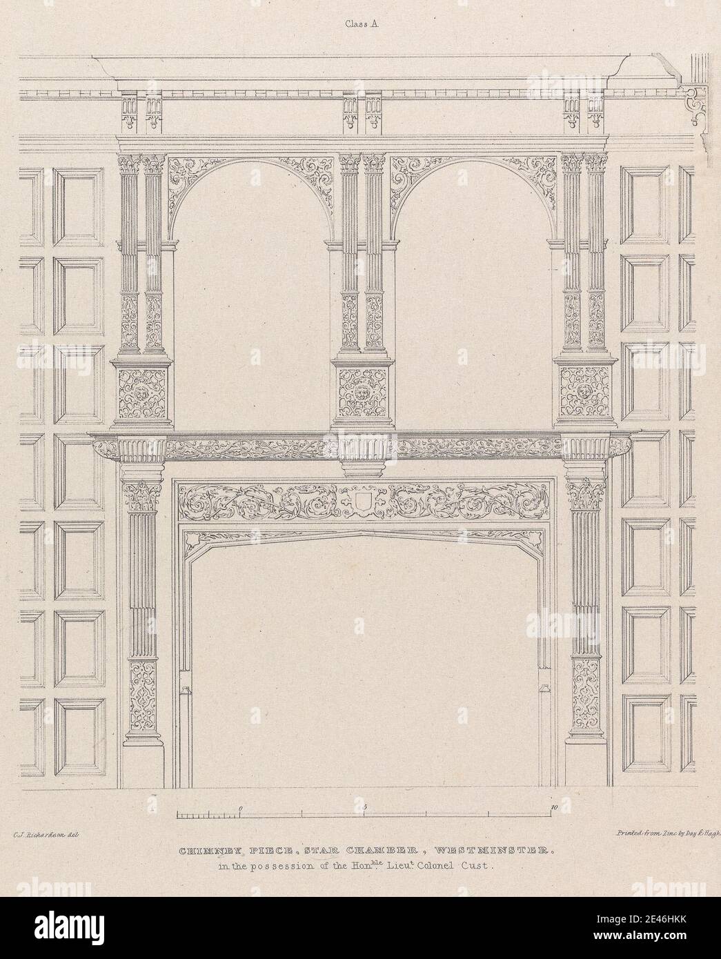 Print made by Day & Co., 1824â€“1913, British, Chimney piece, Star ...