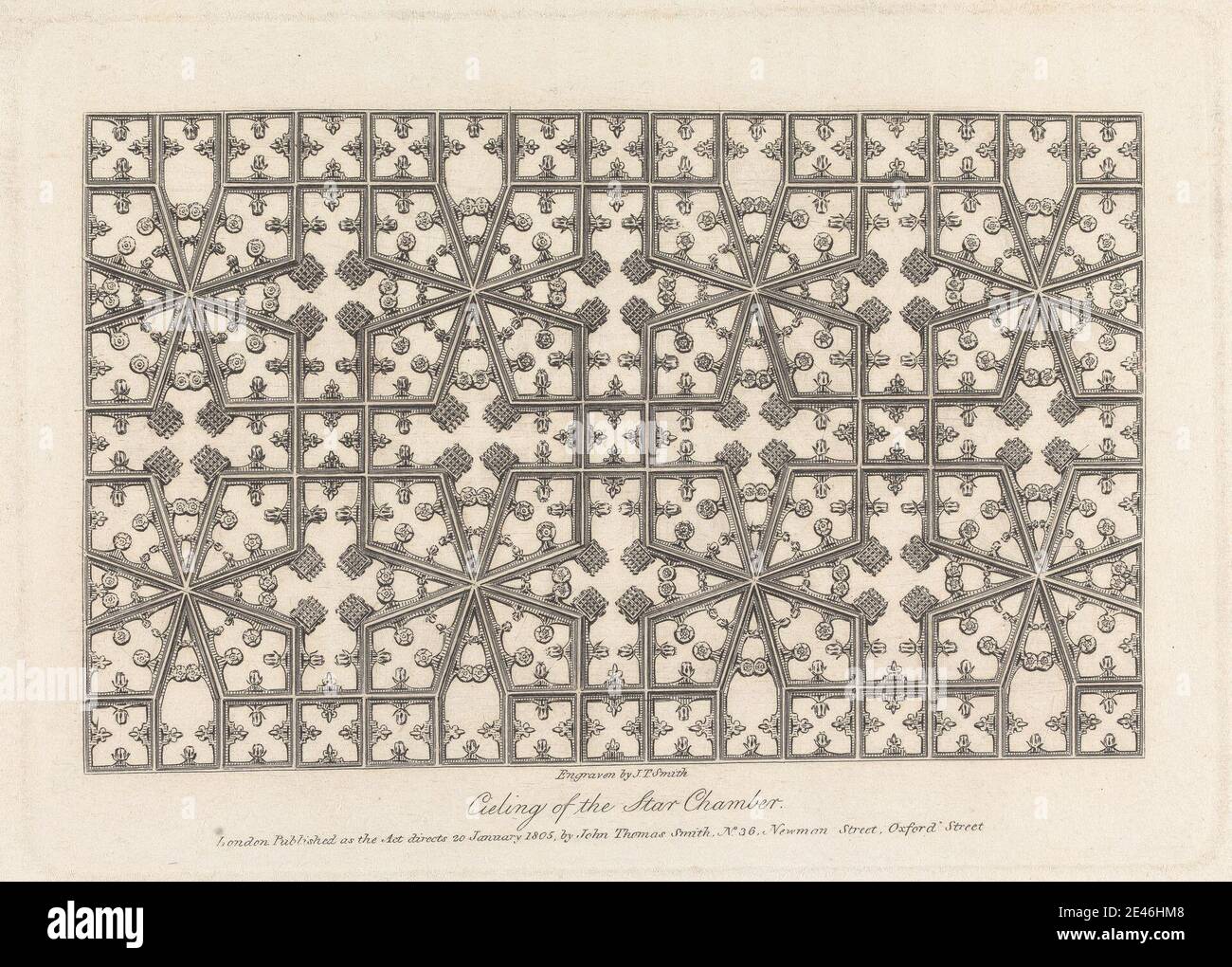 Print made by John Thomas Smith, 1766â€“1833, British, Ceiling of the ...