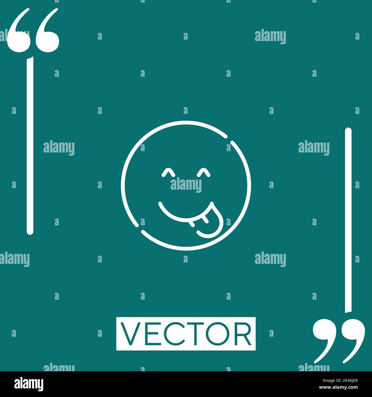 goofy vector icon Linear icon. Editable stroked line Stock Vector Image ...