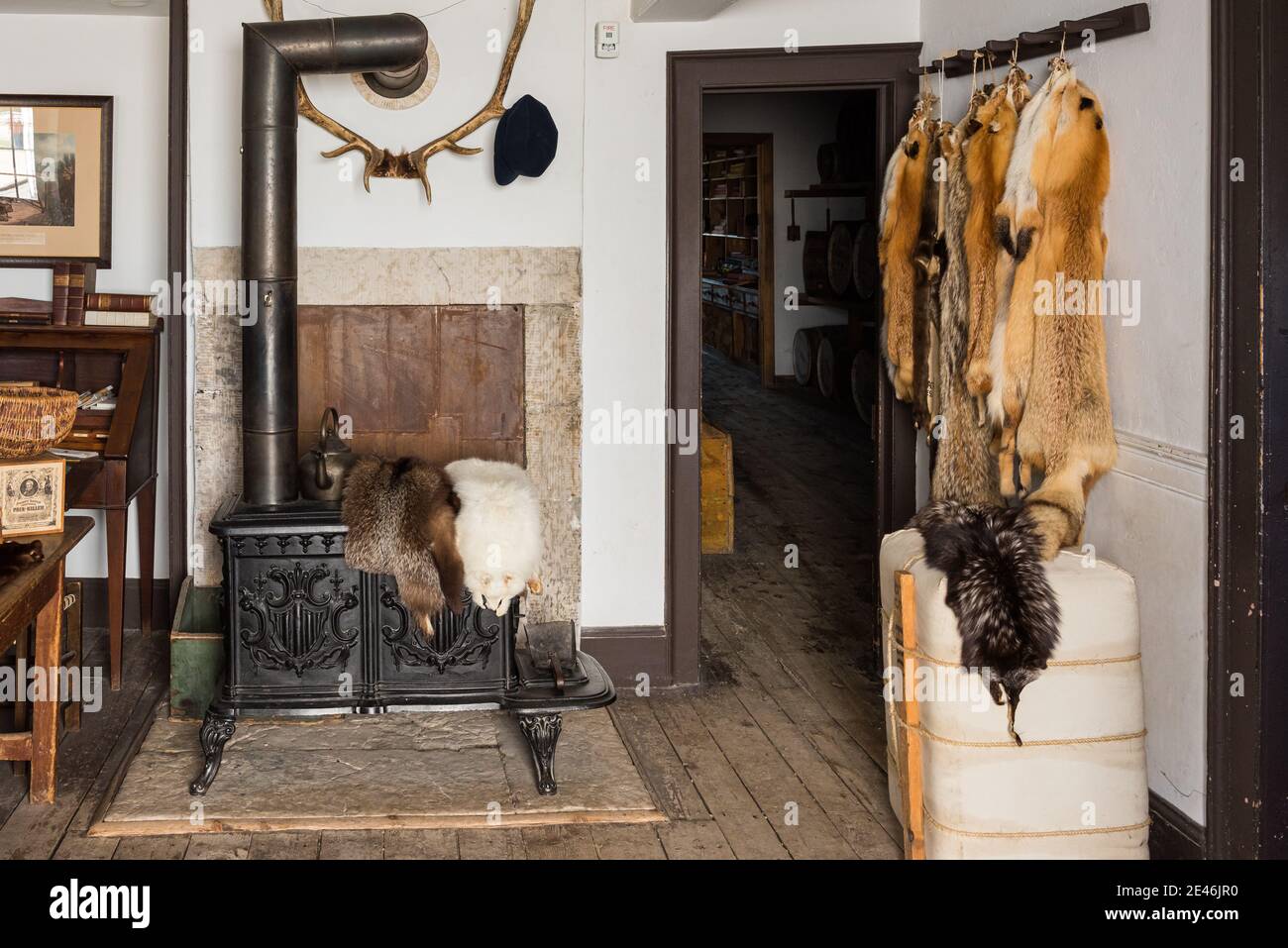 Building interiors of the Lower Fort Garry National Historic Site ...
