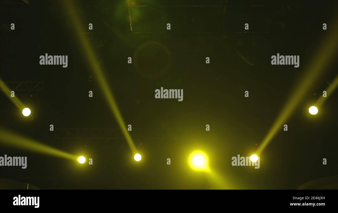 Stage Scene with led lighting walls on black background with concert ...