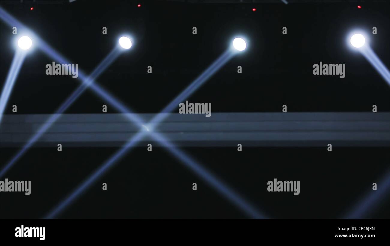 Stage Scene with led lighting walls on black background with concert ...