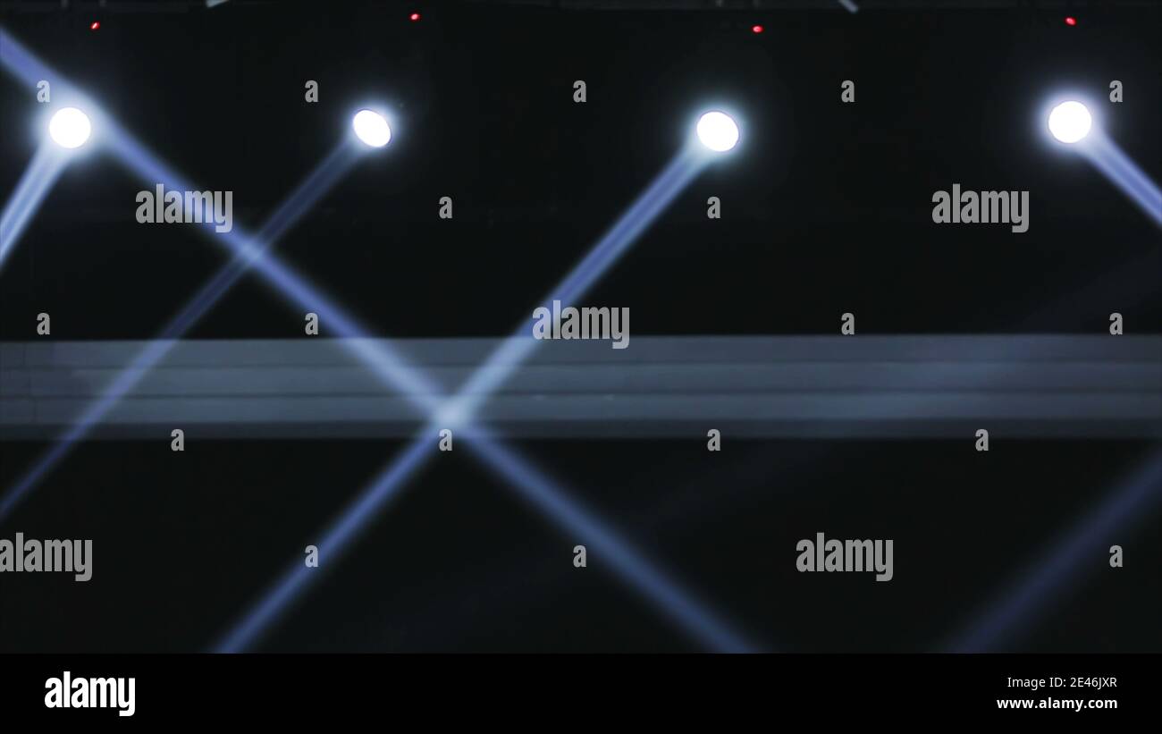 Stage Scene with led lighting walls on black background with concert ...