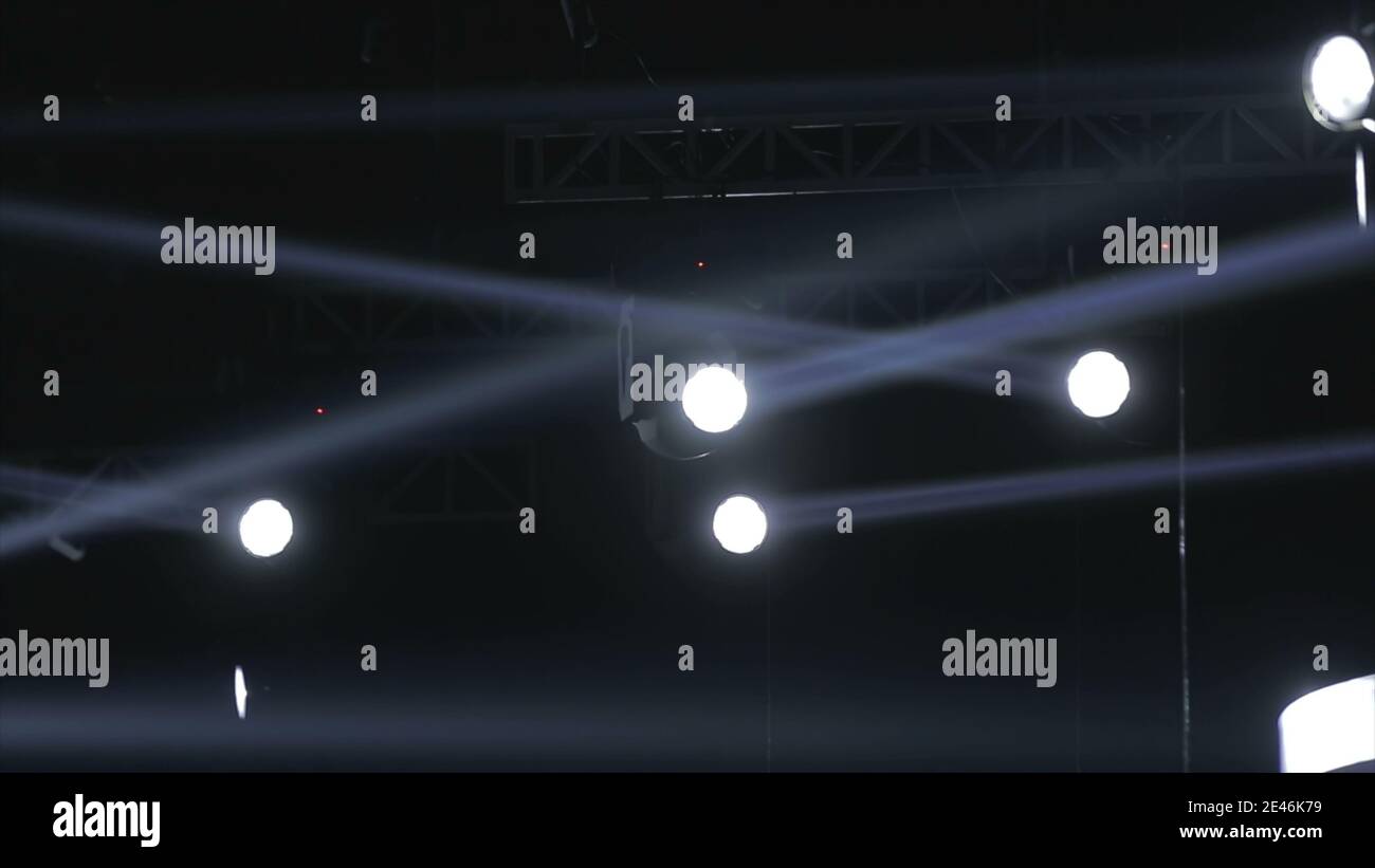 Stage Scene with led lighting walls on black background with concert ...