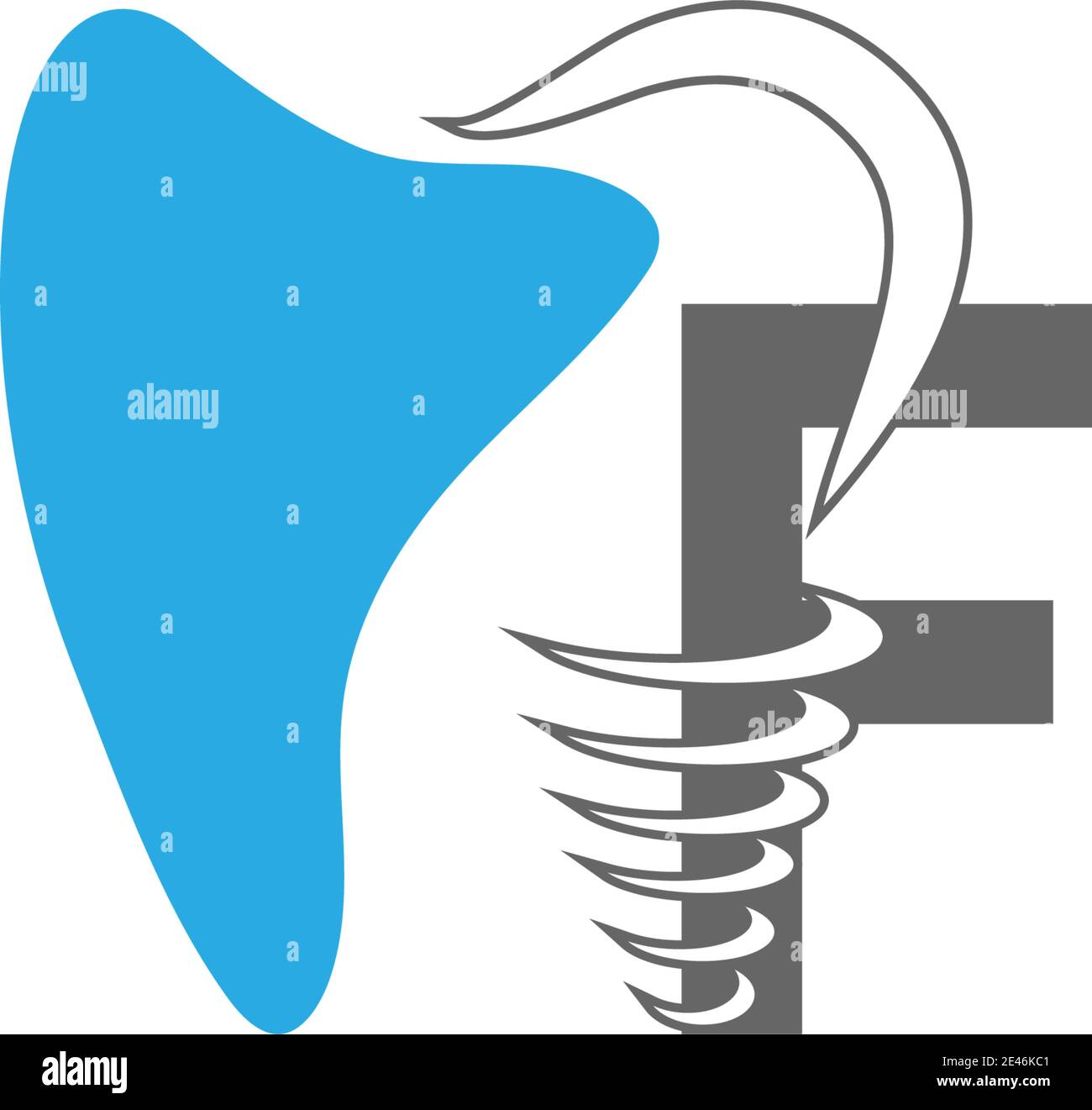 Letter F logo icon with dental design illustration vector Stock Vector ...
