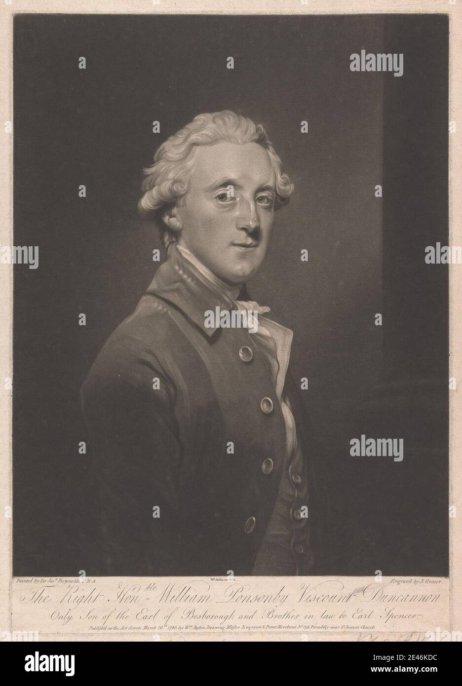 Joseph Grozer, ca. 1755â€“1798, British, Frederick Ponsonby, Viscount ...