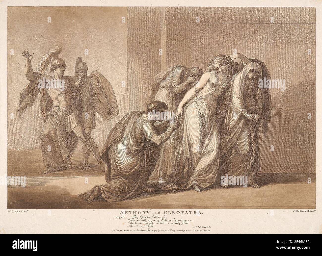 Anthony and cleopatra engraving hi-res stock photography and images - Alamy