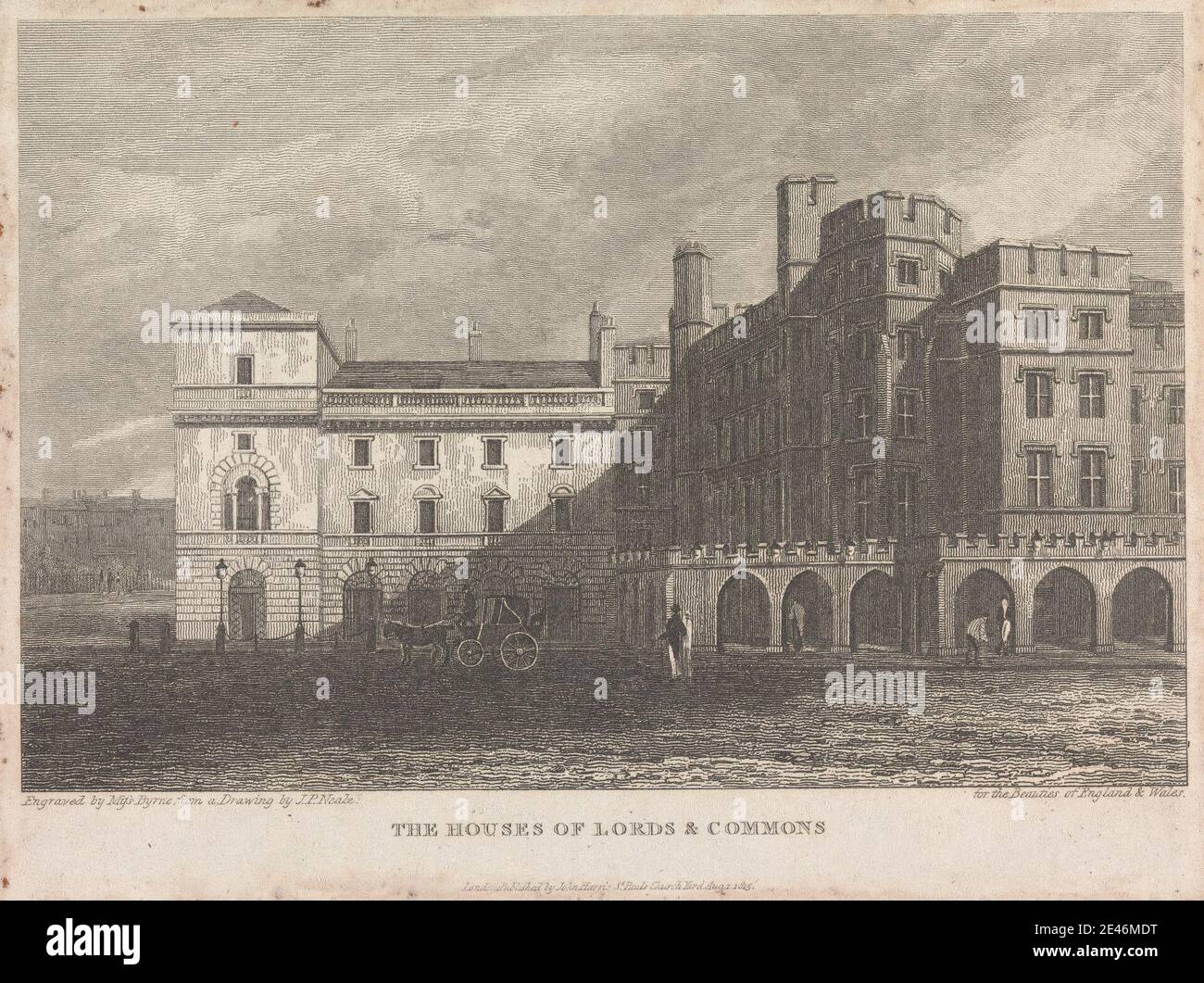 Print made by Miss Mary Byrne, 1776â€“1846, British, The Houses of ...