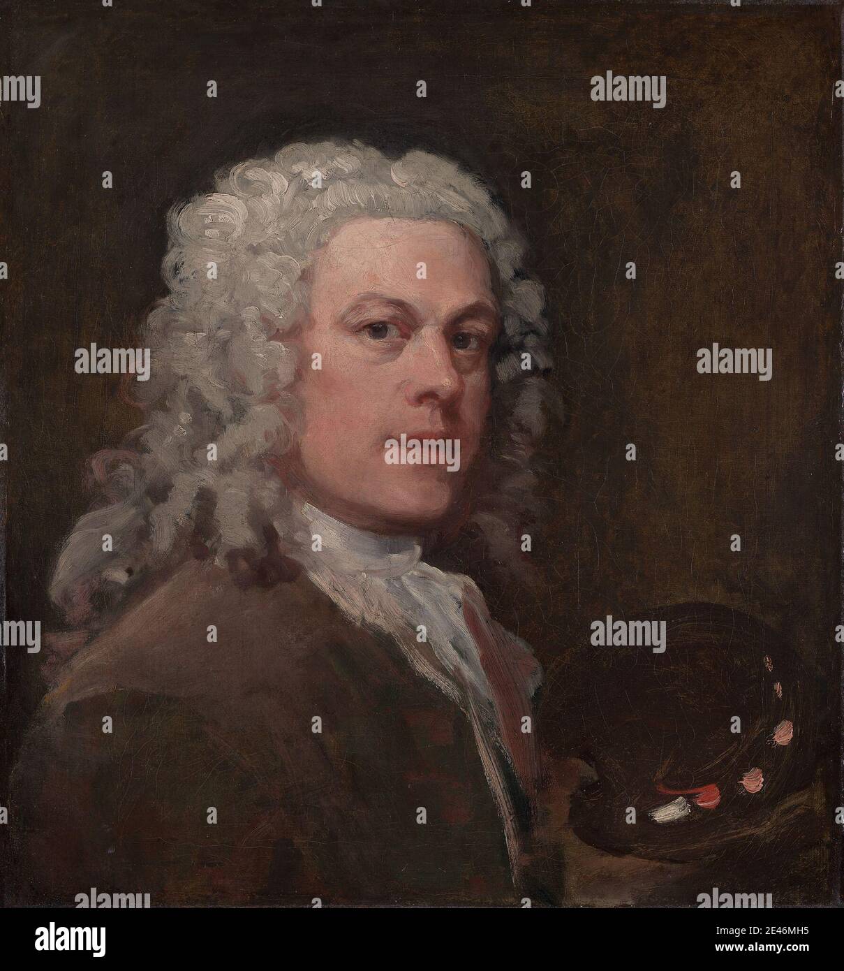 William hogarth self portrait hi-res stock photography and images - Alamy
