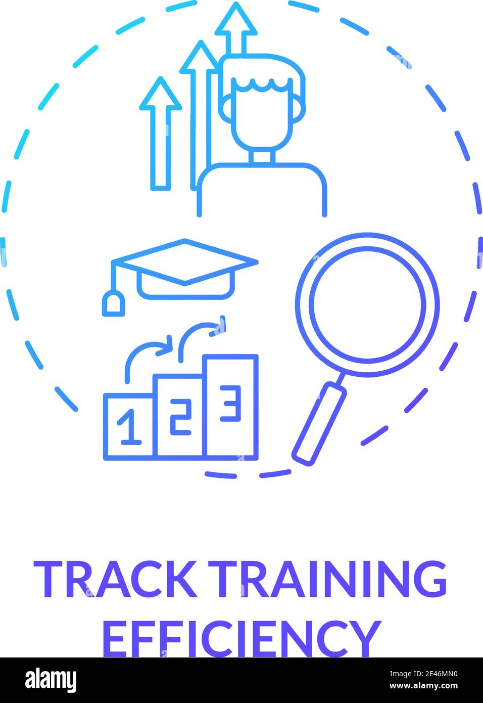 Tracking training efficiency concept icon Stock Vector Image & Art - Alamy