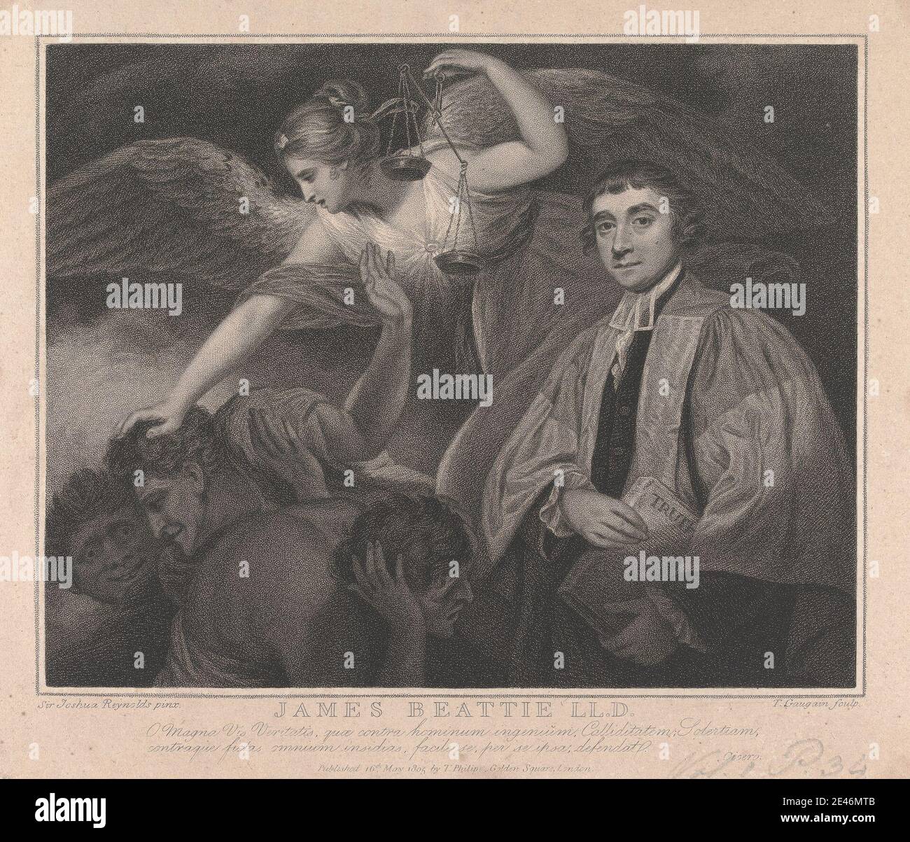 Print made by Thomas Gaugain, 1748â€“1812, French, James Beattie, LL.D ...