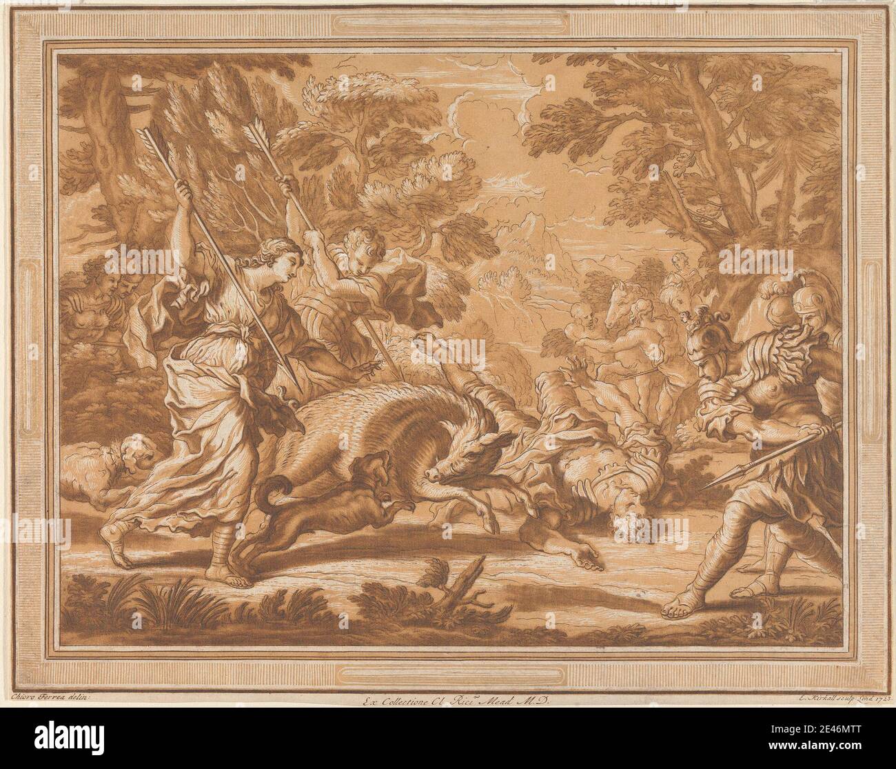 Print made by Elisha Kirkall, ca. 1682â€“1742, British, The Death of ...