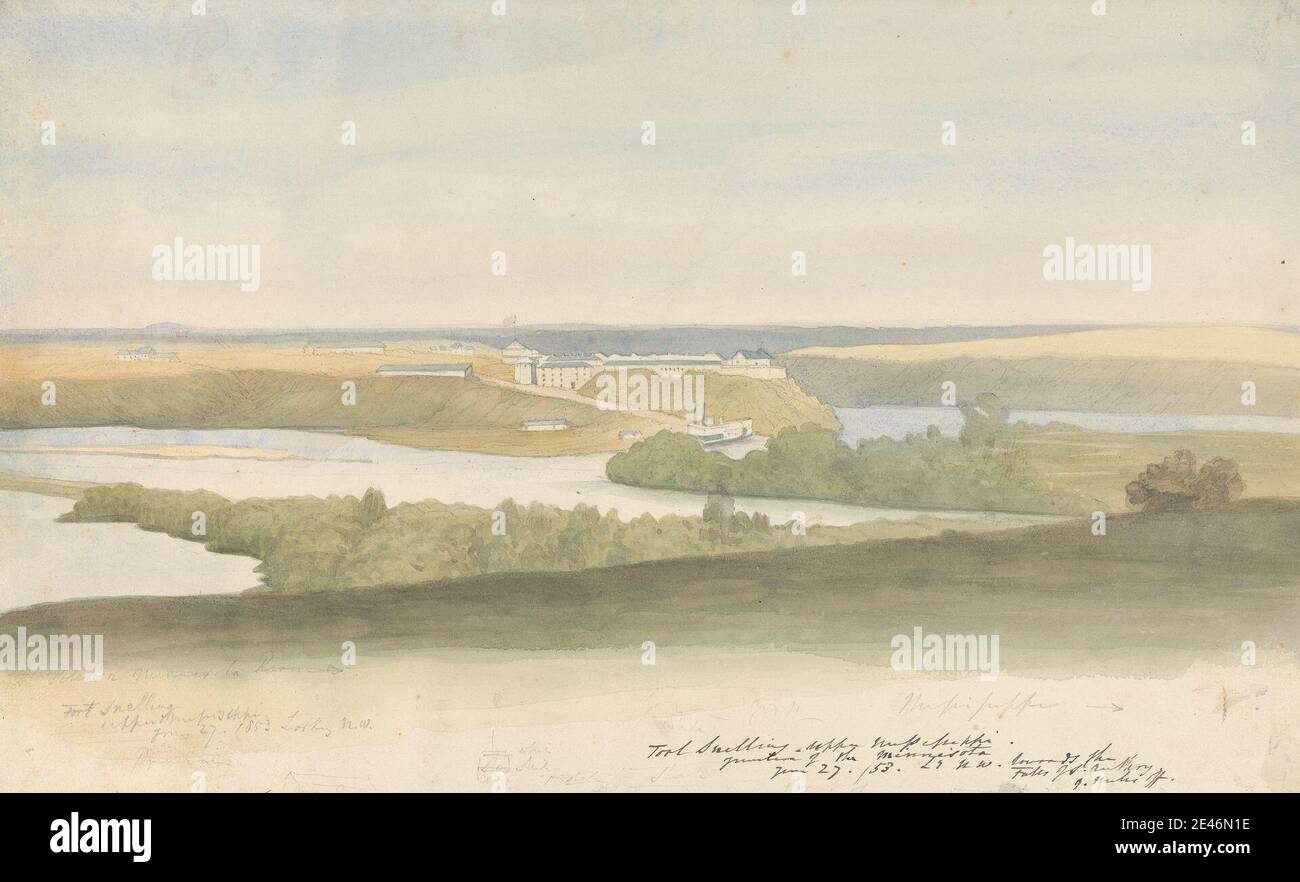 Godfrey Thomas Vigne, 1801â€“1863, British, Fort Snelling, 1853 ...