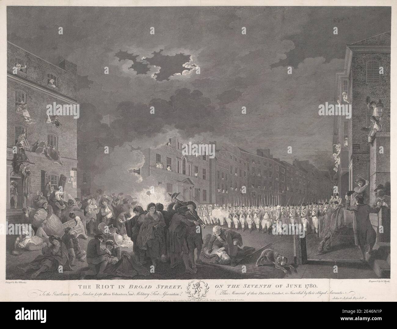 James Heath, 1757â€“1834, British, The Riot in Broad Street on the ...