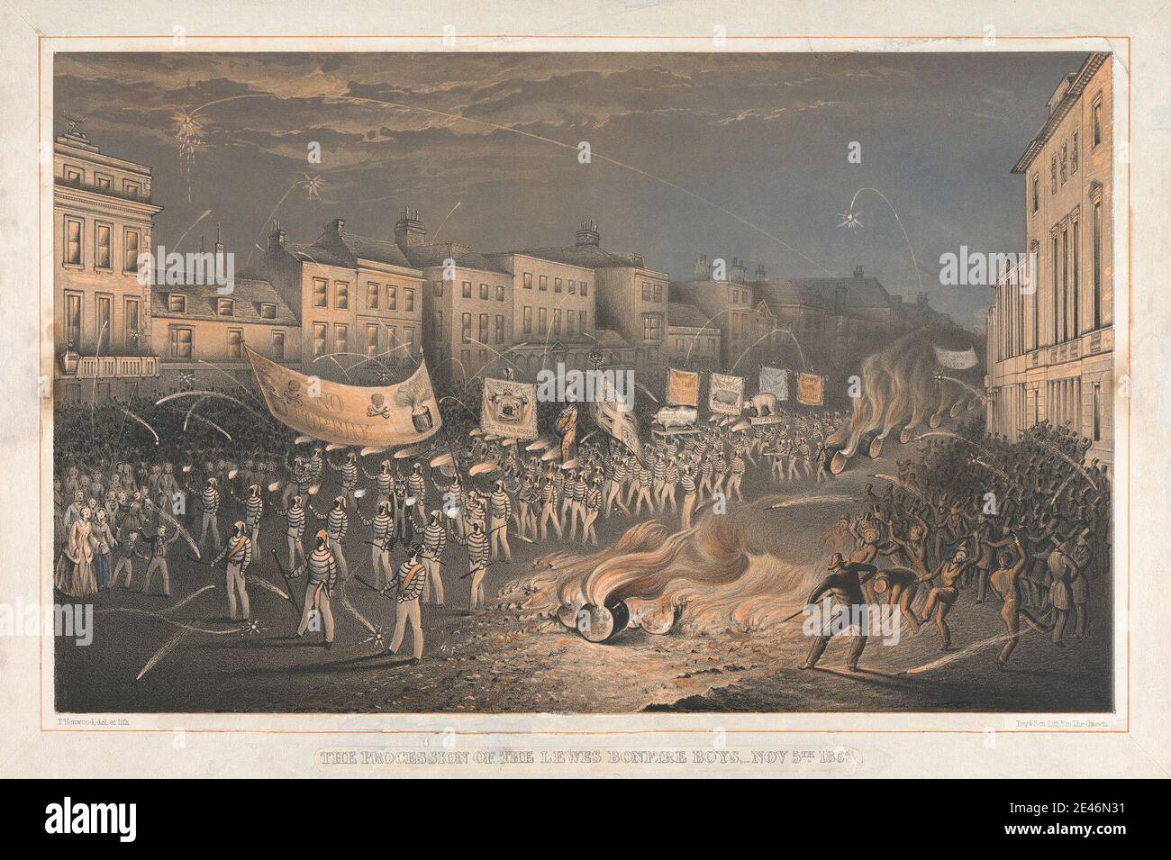Thomas Henwood, 1797â€“1861, British, The Procession of the Lewes ...